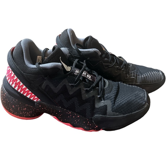 adidas | Shoes | Adidas Size 7j Venom Black And Red Issue Number Two ...